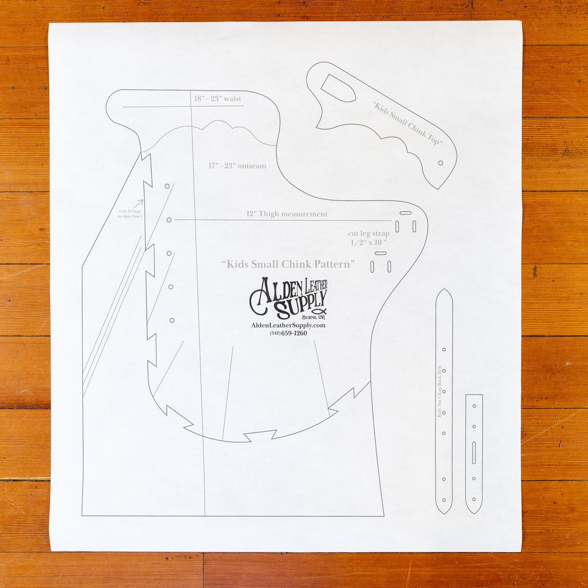 Kids Chink Pattern – Alden Leather Supply LLC