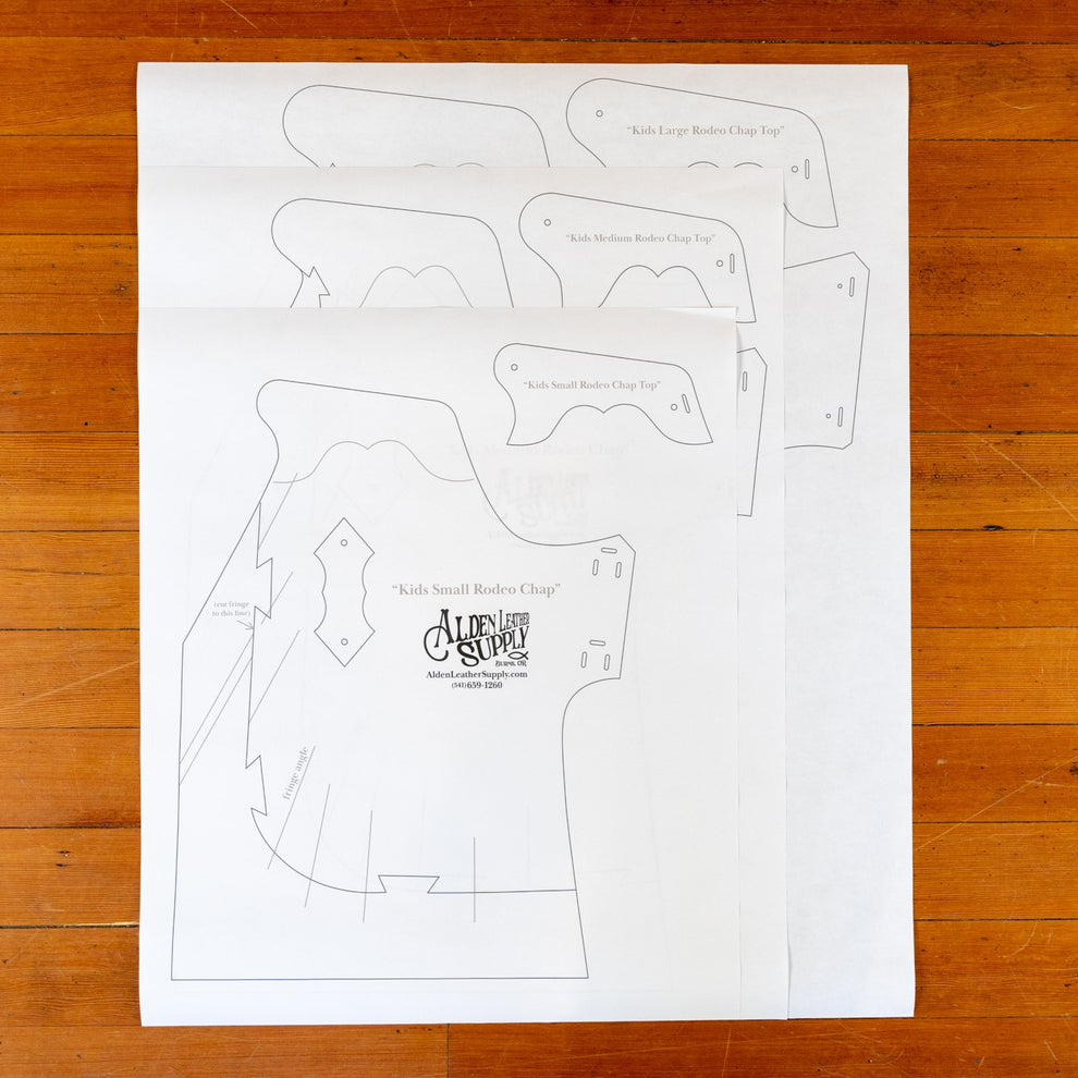 Kids Rodeo Chap Pattern – Alden Leather Supply LLC