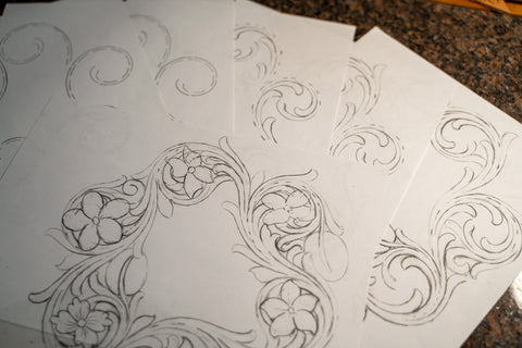 Scroll Layout Stencil – Alden Leather Supply LLC