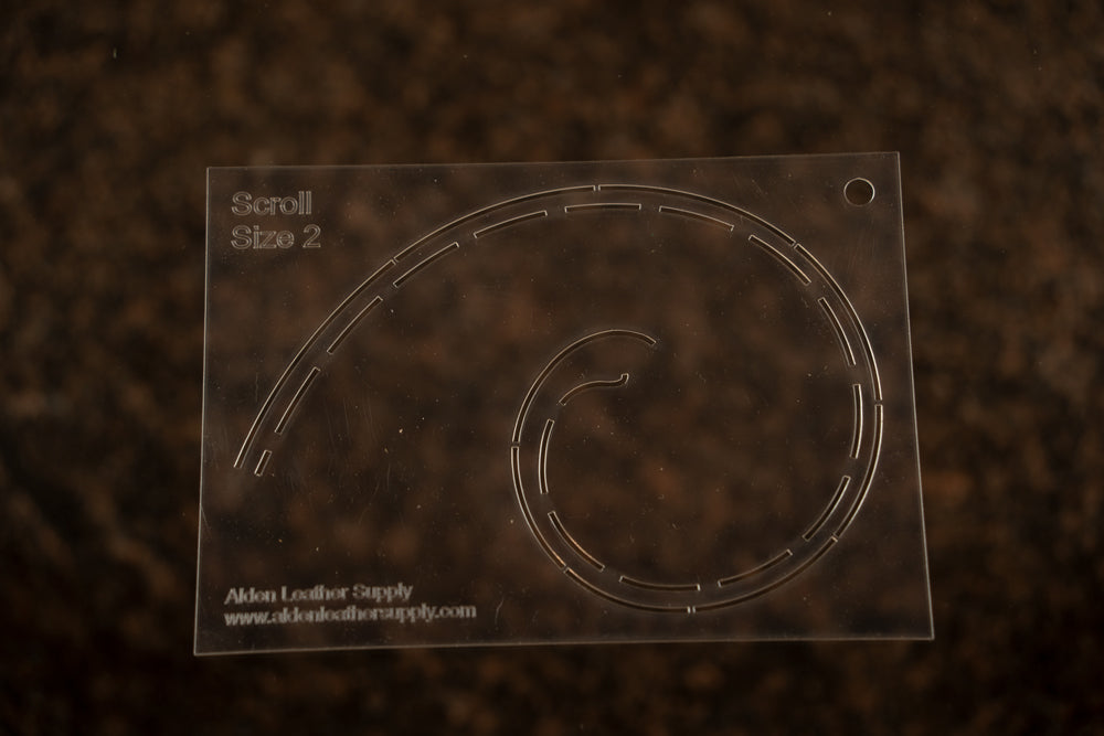 Scroll Layout Stencil – Alden Leather Supply LLC